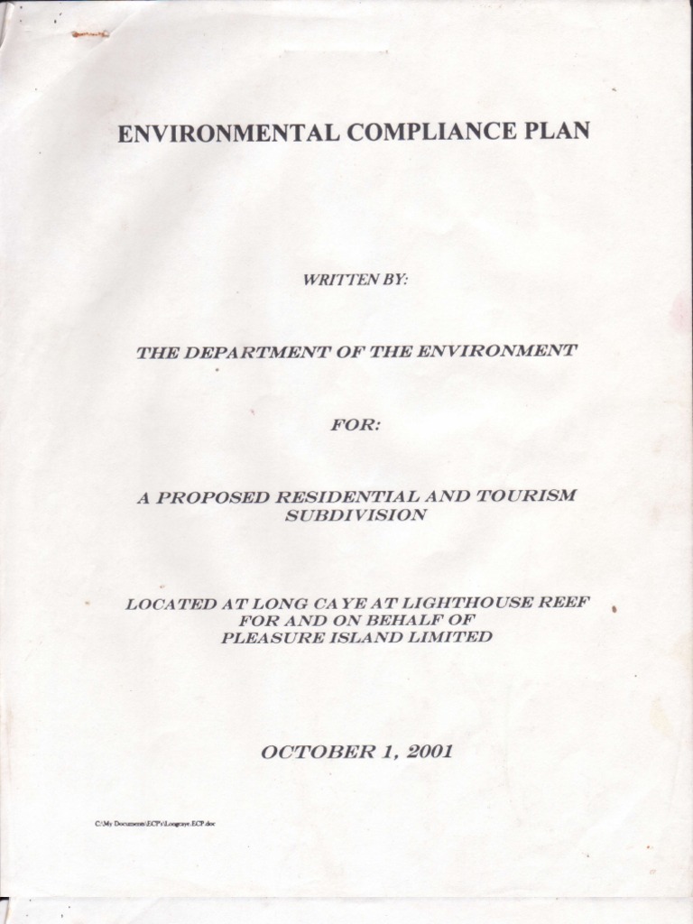 Environmental Compliance Plan | Wastewater | Waste