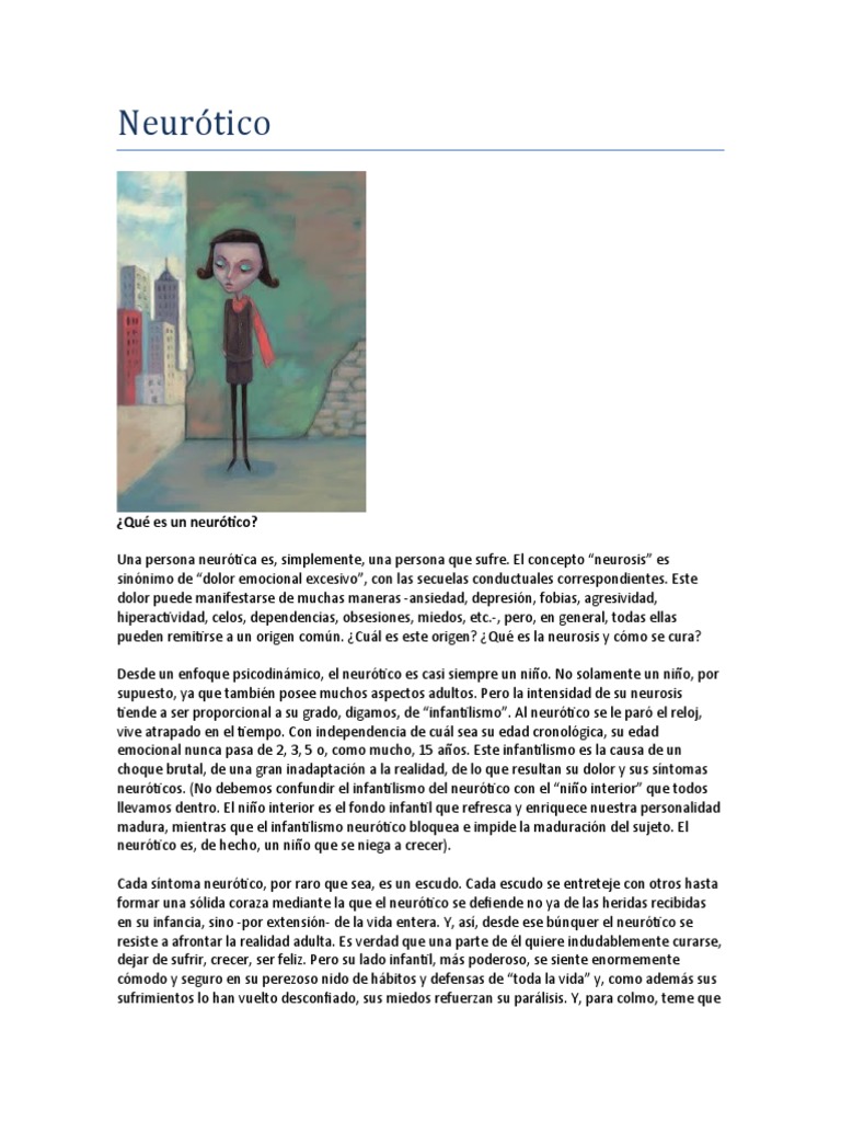 Neurótico | PDF | Neurosis | Psicologia POSITIVA