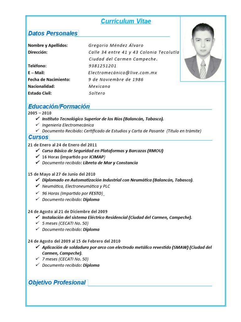 Currículum Vitae | Descargar gratis PDF | Informática