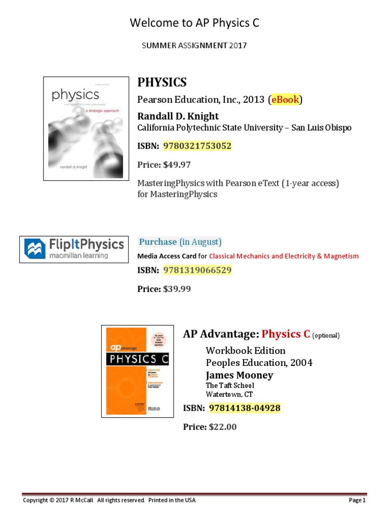 AP Physics C Review and Calculus Review | PDF | Velocity | Acceleration