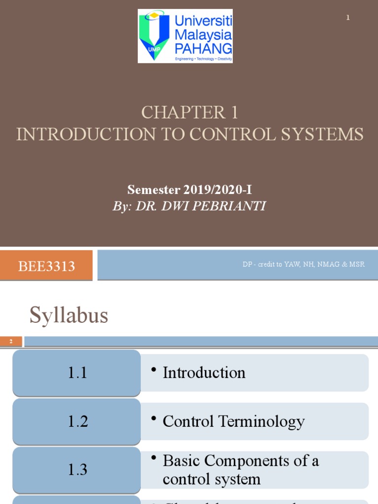 Chapter 1-Introduction To Control Systems | PDF | Control Theory ...