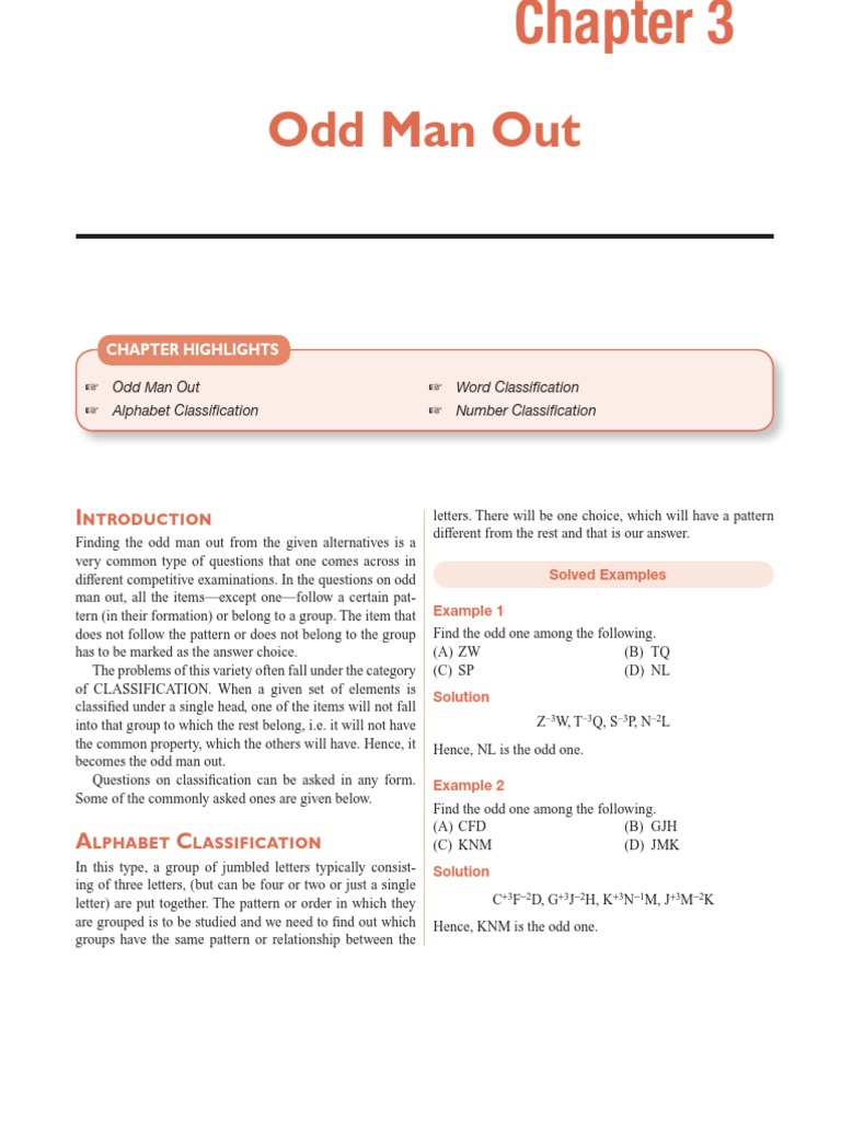 Odd Man Out: Classification Examples | PDF | Natural Satellite | Nature