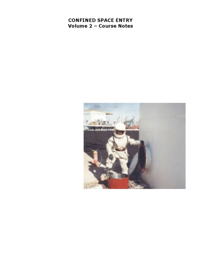 Confined Space Entry - CCOHS-1 | PDF | Hazards | Ventilation (Architecture)