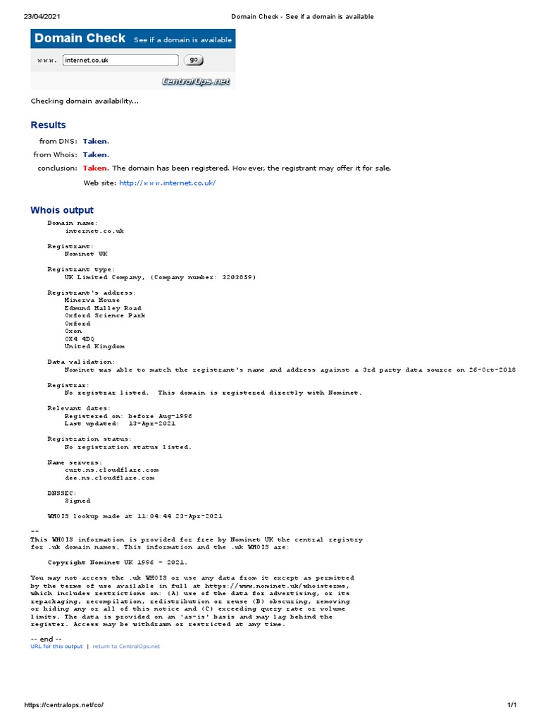 Free Online Network Tools - Traceroute, Nslookup, Dig, Whois Lookup ...