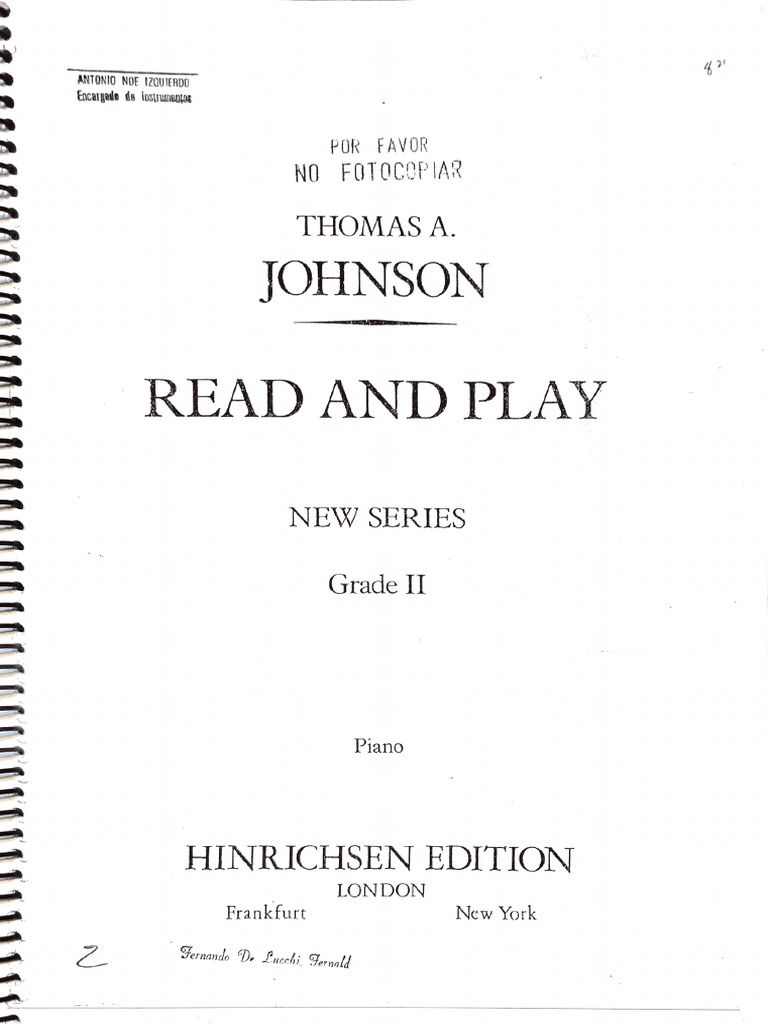 Thomas Johnson Grados 2, 3 y 4 | PDF