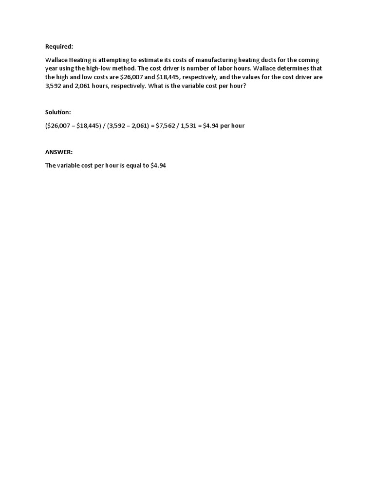 Accounting Exercise | PDF