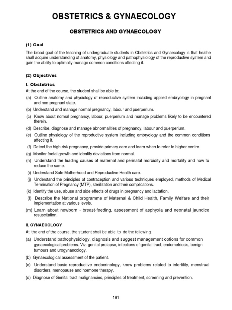 Obstetrics and Gynaecology | PDF | Postpartum Period | Childbirth