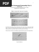 Brush Pen Worksheet (Postman Knock) | PDF