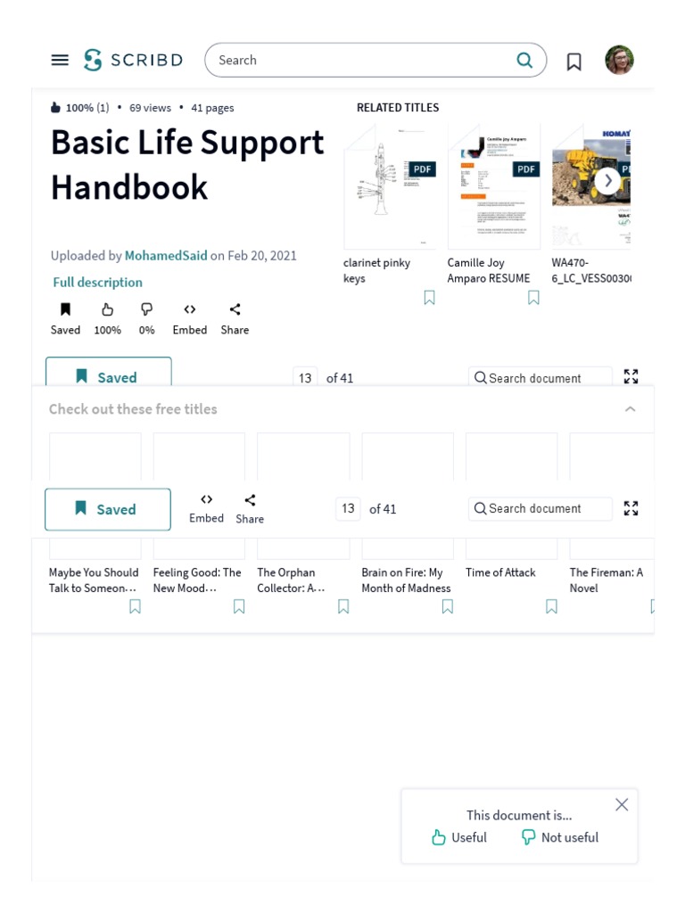 Basic Life Support Handbook - Cardiopulmonary Resuscitation - Cardiac ...