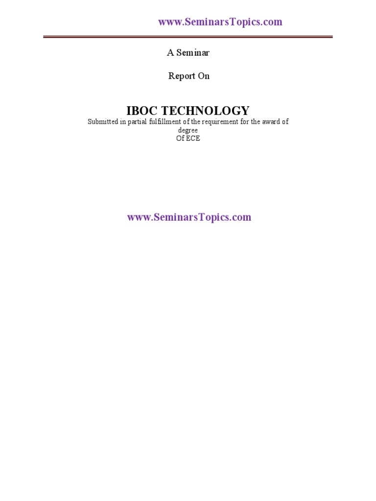 Iboc Technology 11574 GNxhMh4 | PDF | Embedded System | Digital ...