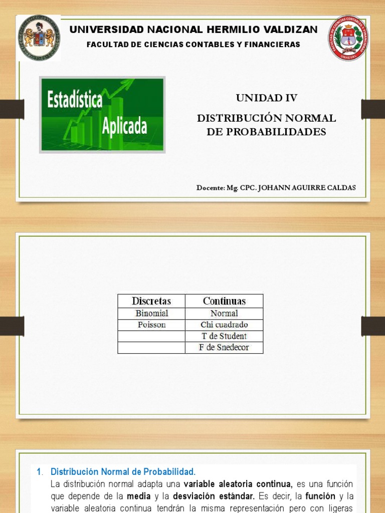 Distribución Normal de Probabilidad 3 | PDF | Distribución normal | Media