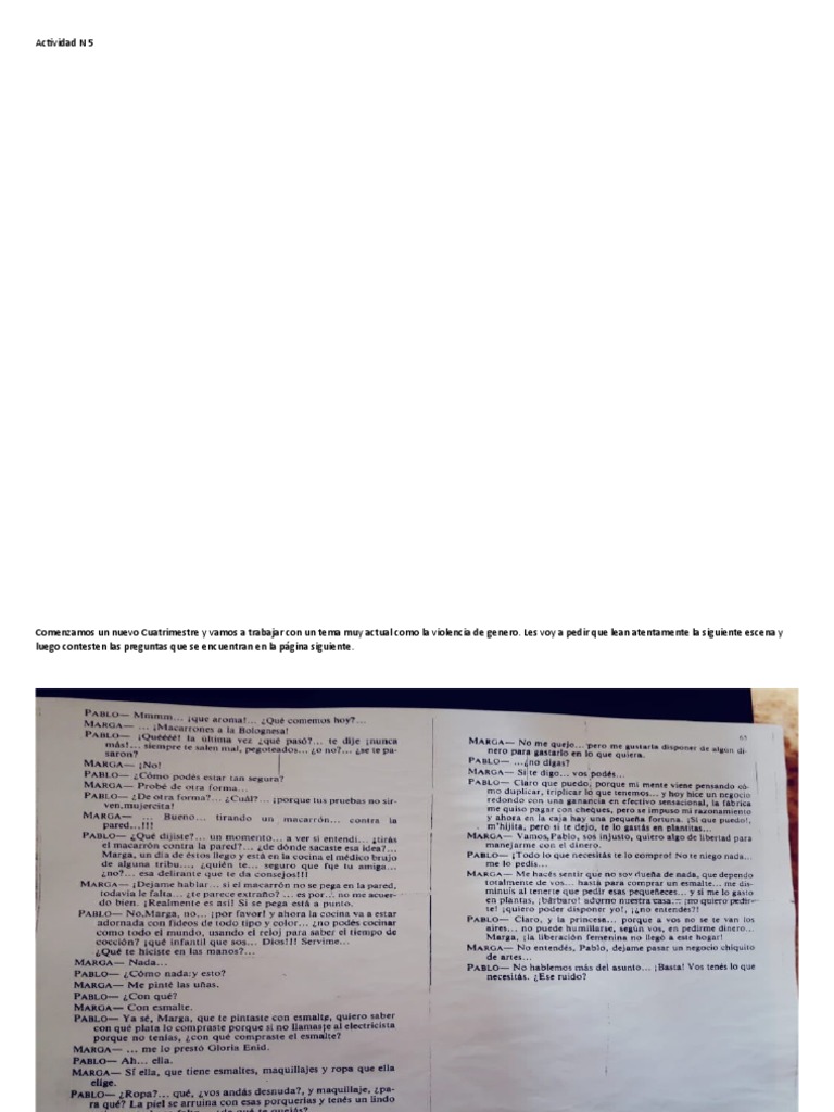 Actividad N 5 | PDF | Ciencias sociales | Novela negra, policíaca y ...
