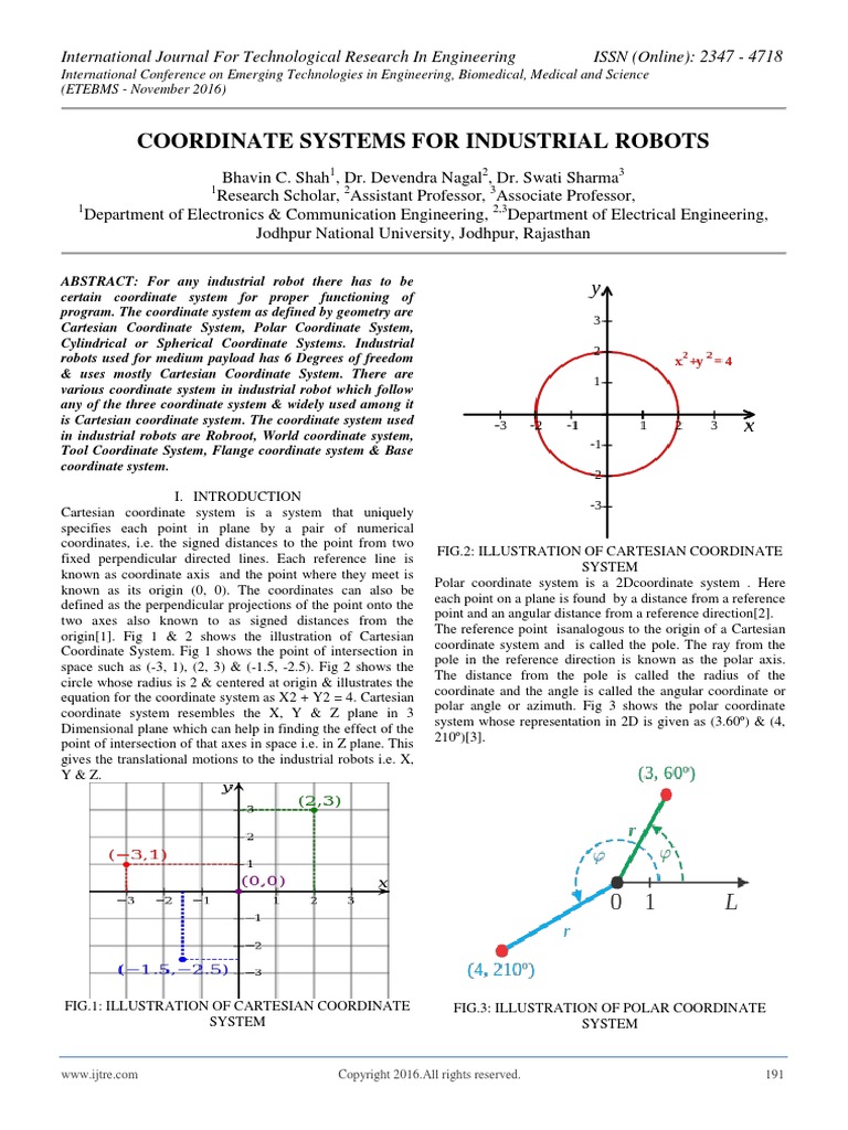 Coordinate Systems For Industrial Robots | PDF | Cartesian Coordinate ...