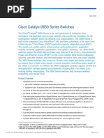 Cico-3650 Series Data Sheet | PDF | Network Switch | Computer Network