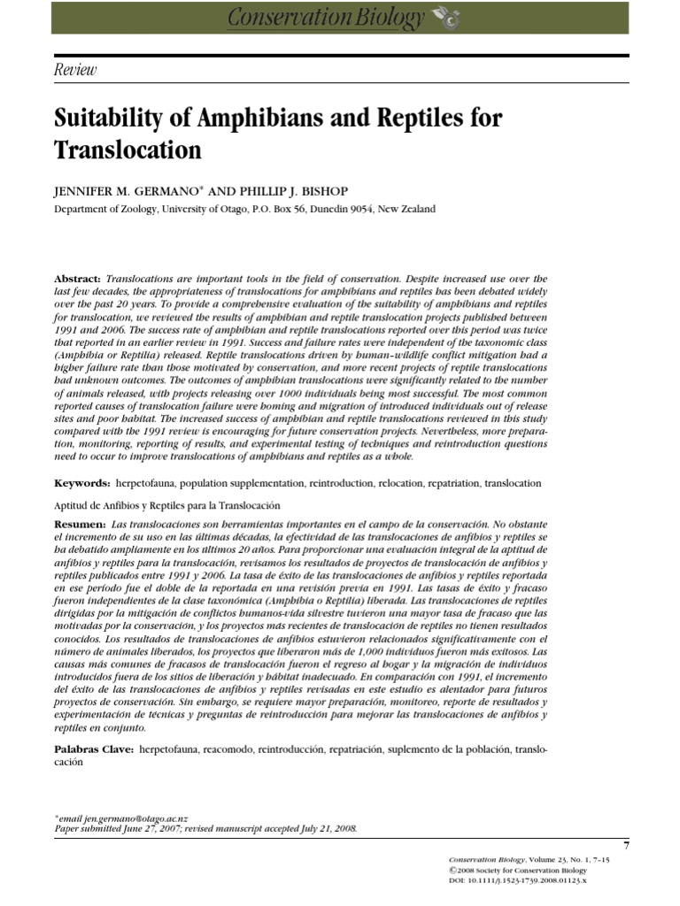 Turtle Relocation Study | PDF | Herpetology | Conservation Biology