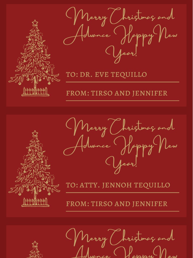 Christmas Greetings to Tequillo Family | PDF | Lifestyle