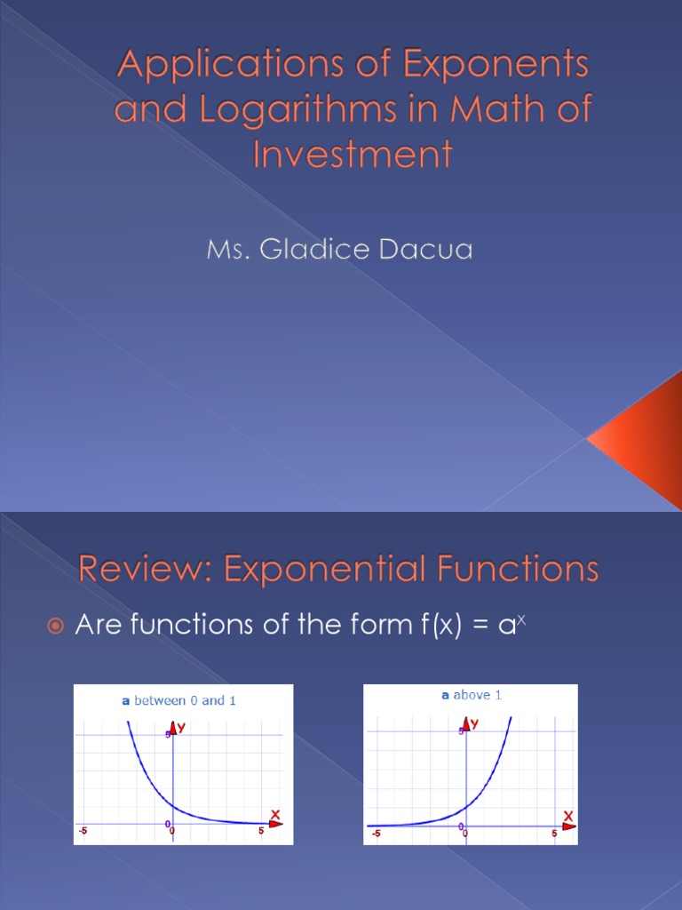 Exponents and Logarithms | PDF | Logarithm | Teaching Mathematics