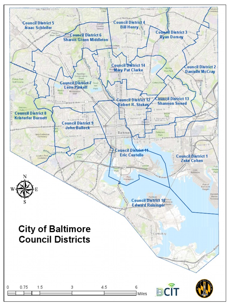 Baltimore City Council Districts Map | PDF