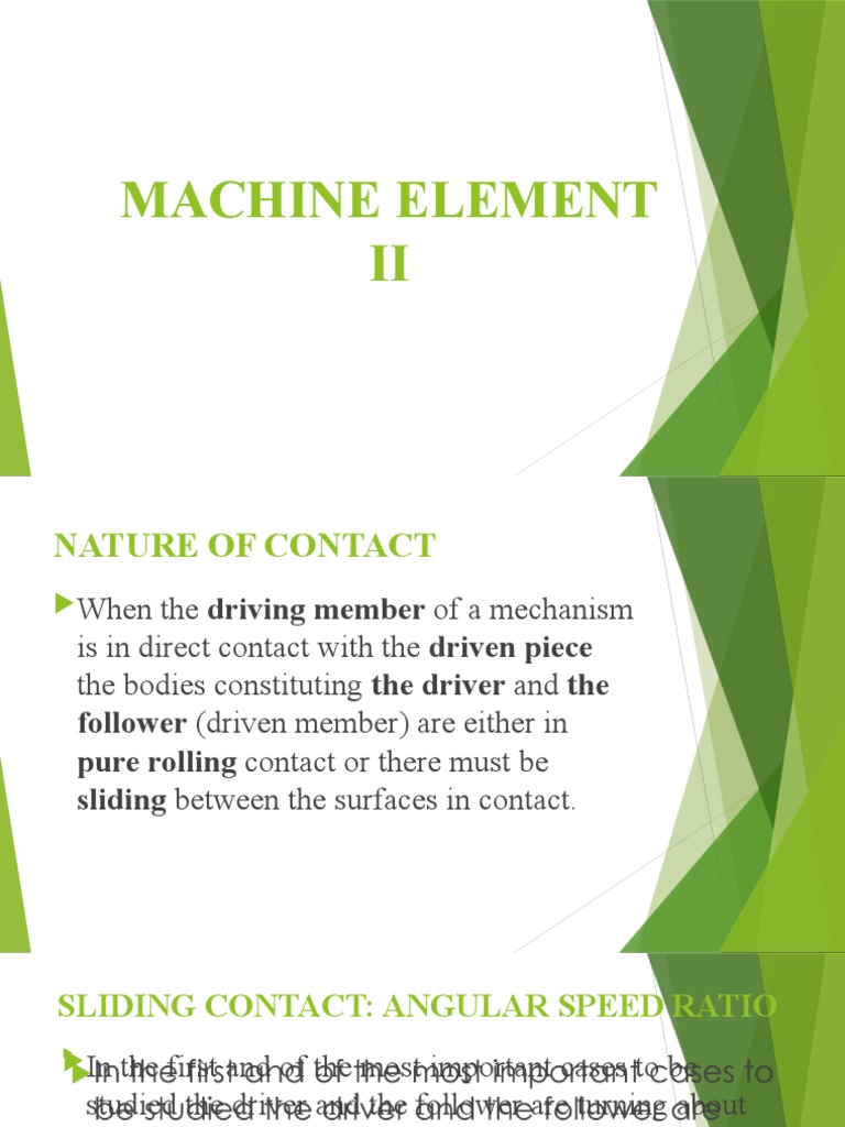 Chapter 6 - Transmission of Motion by Direct Contact | PDF | Rotation ...
