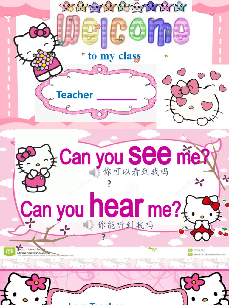 Hello Kitty Theme - Colors and Shapes | PDF