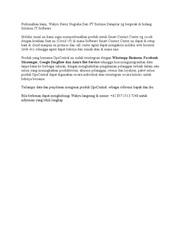 Smart Contact Center Solution | PDF