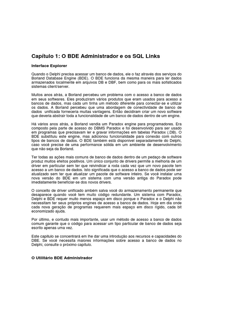 Apostila Delphi BD Modulo01 | PDF | Janela (informática) | SQL