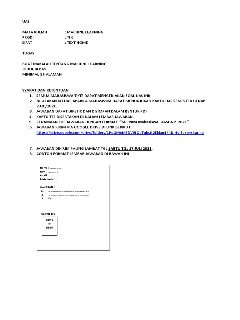 Uas Machine Learning | PDF