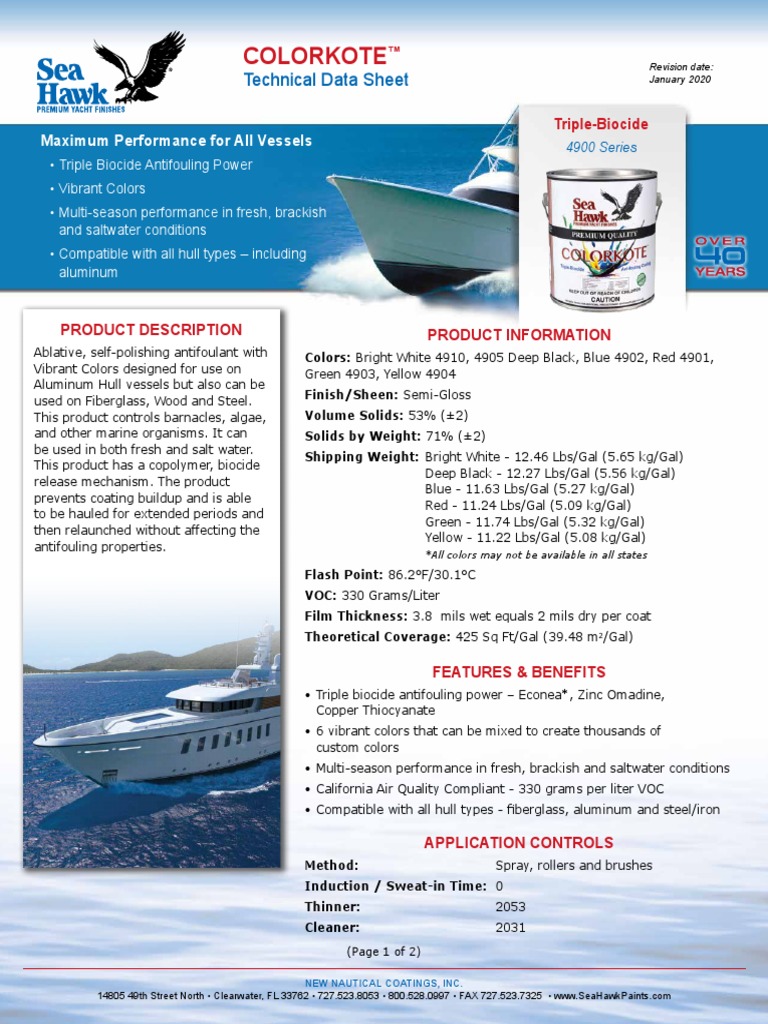 Colorkote: Technical Data Sheet | PDF | Paint | Chemistry