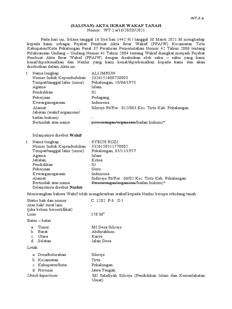WT.2a (SALINAN AIW) | PDF