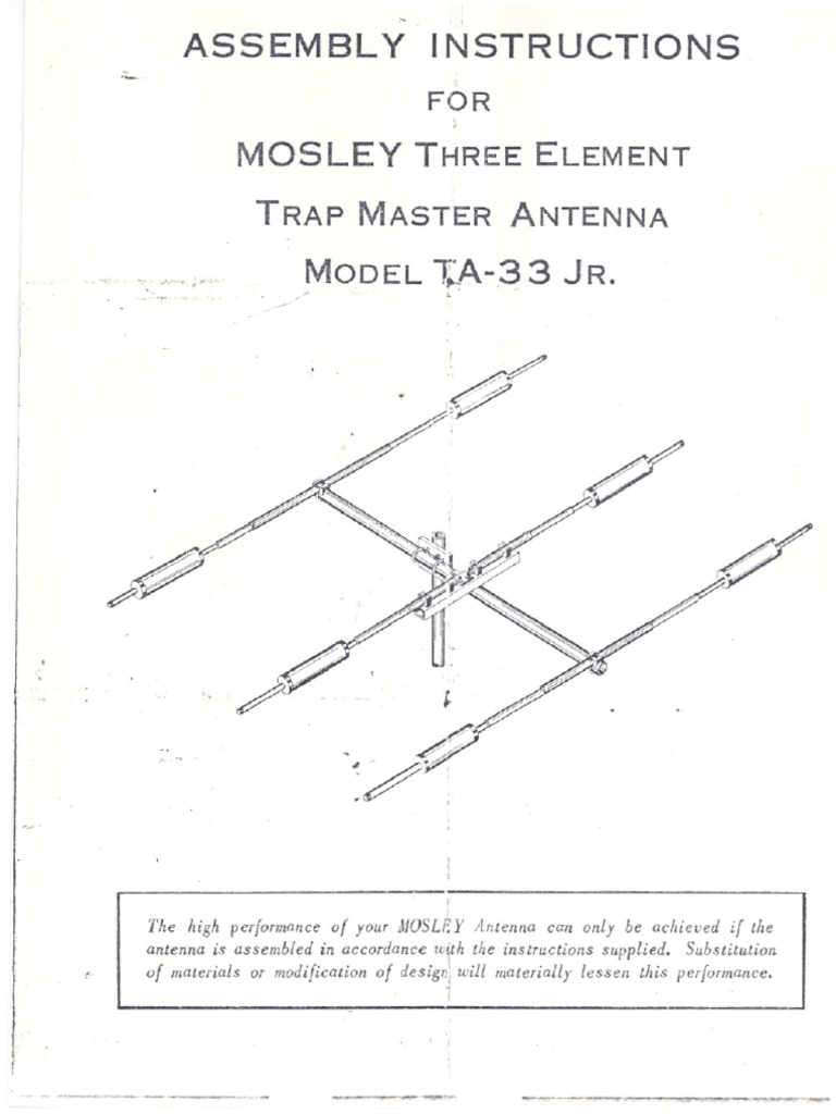 TA 33 JR Assembly Instructions | PDF