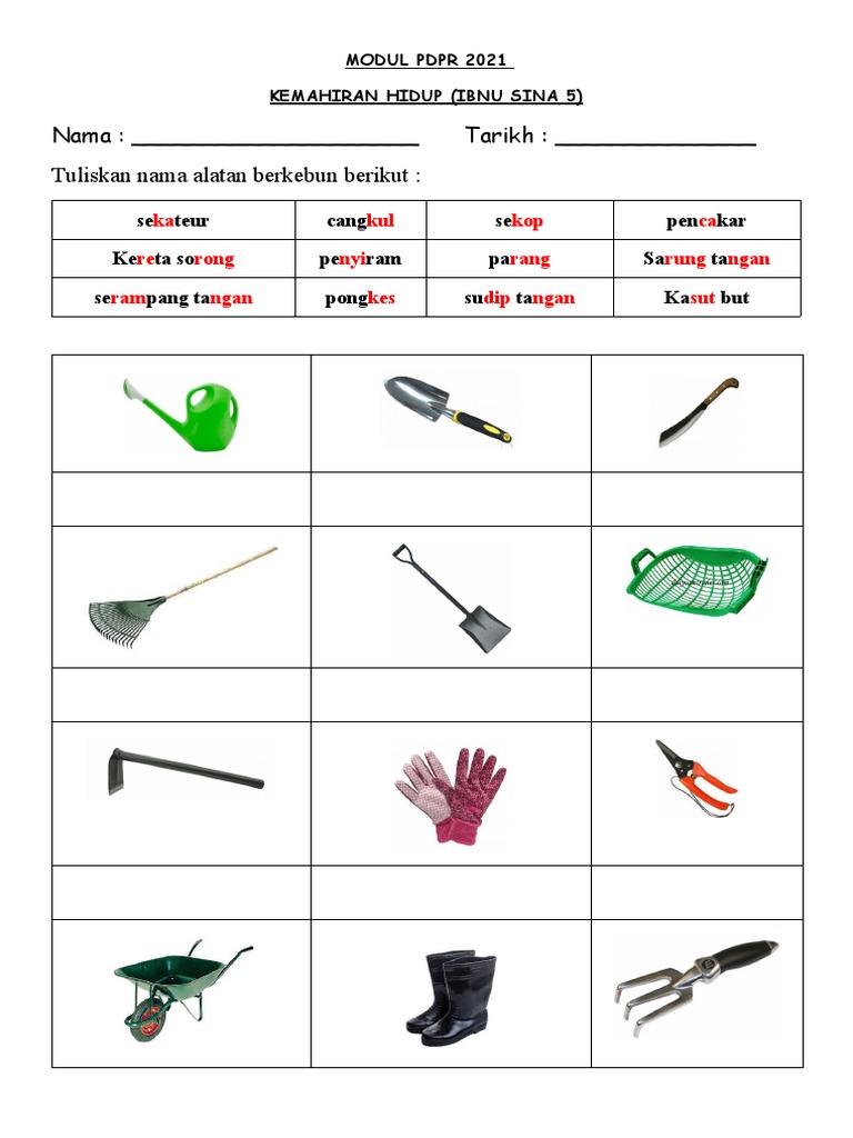 Ppki KH T$ Namakan Alatan Perkebunan | PDF