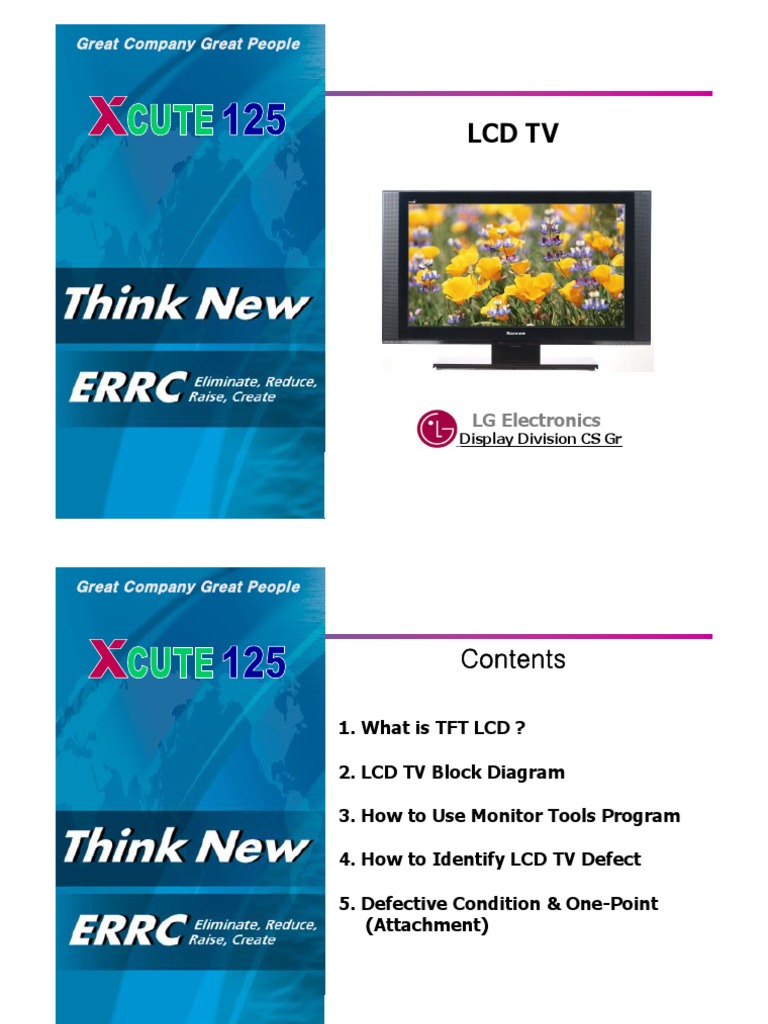 LG 2006 LCD TV Training Manual | PDF | Fluorescent Lamp | Thin Film ...