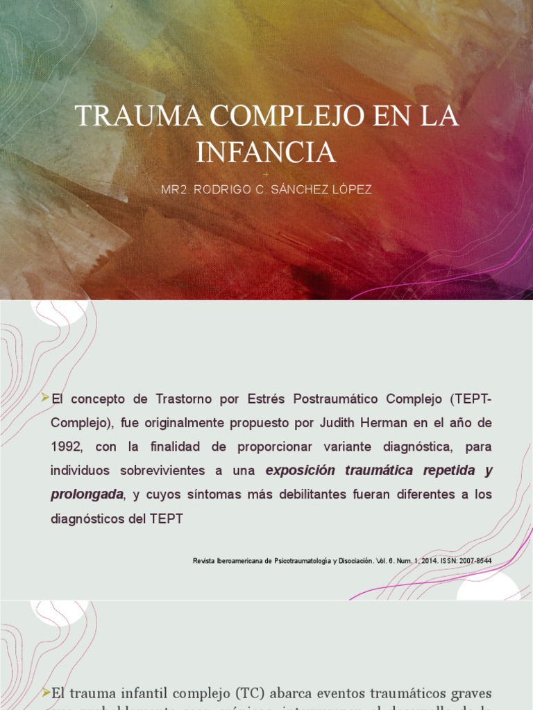 El trauma infantil complejo y la eficacia del tratamiento EMDR en niños ...