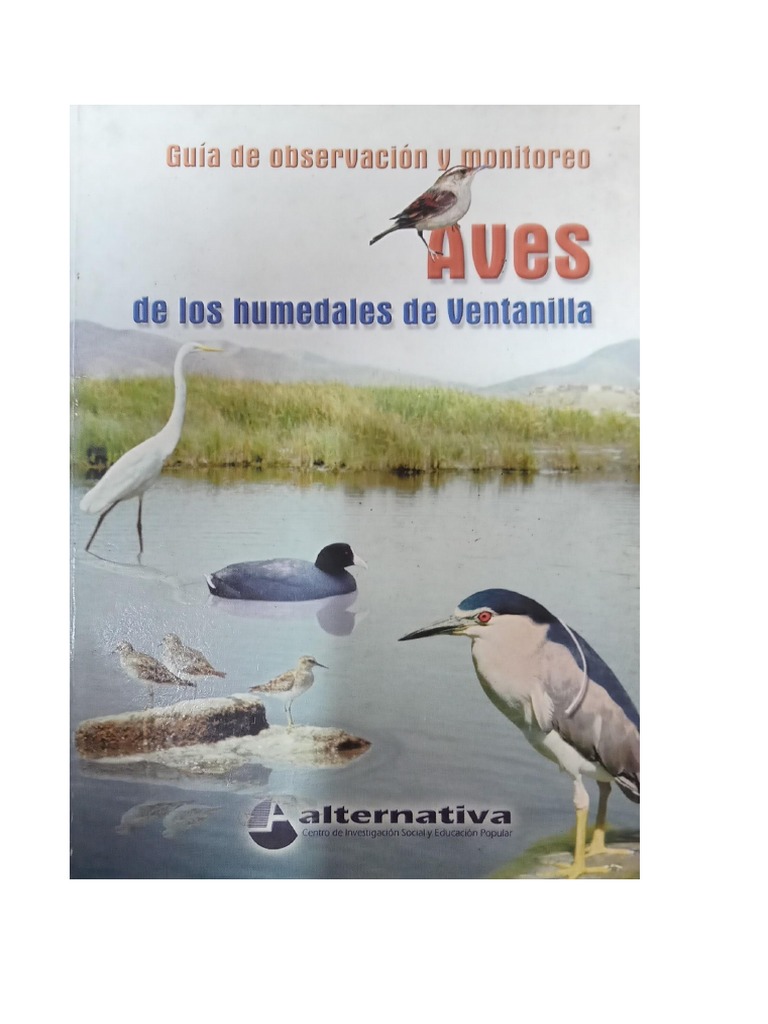 Guia Aves Humedales de Ventanilla Alternativa | PDF