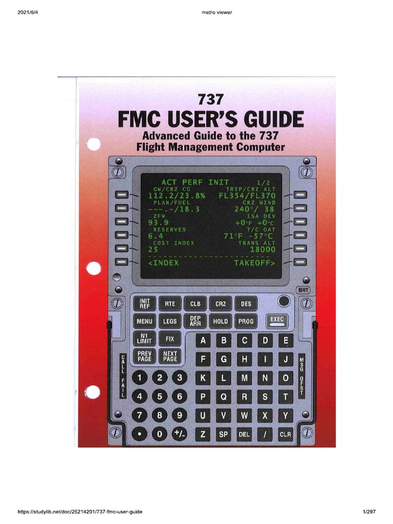 737 FMC User Guider | PDF