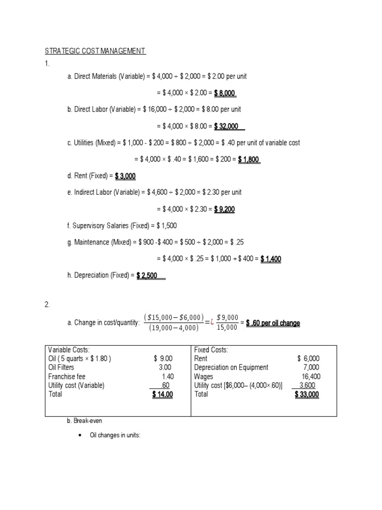Strategic Cost Management | PDF | Accounting | Management Accounting