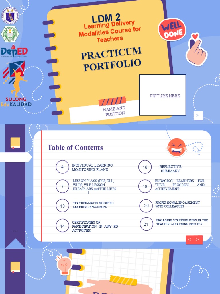Practicum Portfolio - Template | PDF | Educational Technology | Lesson Plan