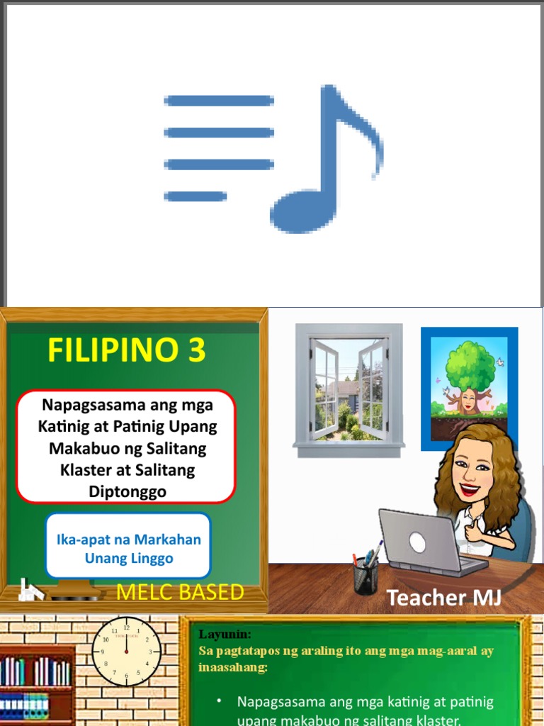Filipino 3 Quarter 4 Week 1 Salitang Klaster at Diptonggo | PDF