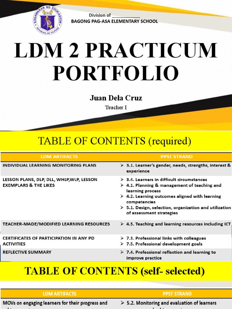 LDM2 Practicum Portfolio With Annotation | PDF | Educational Technology | Lesson Plan