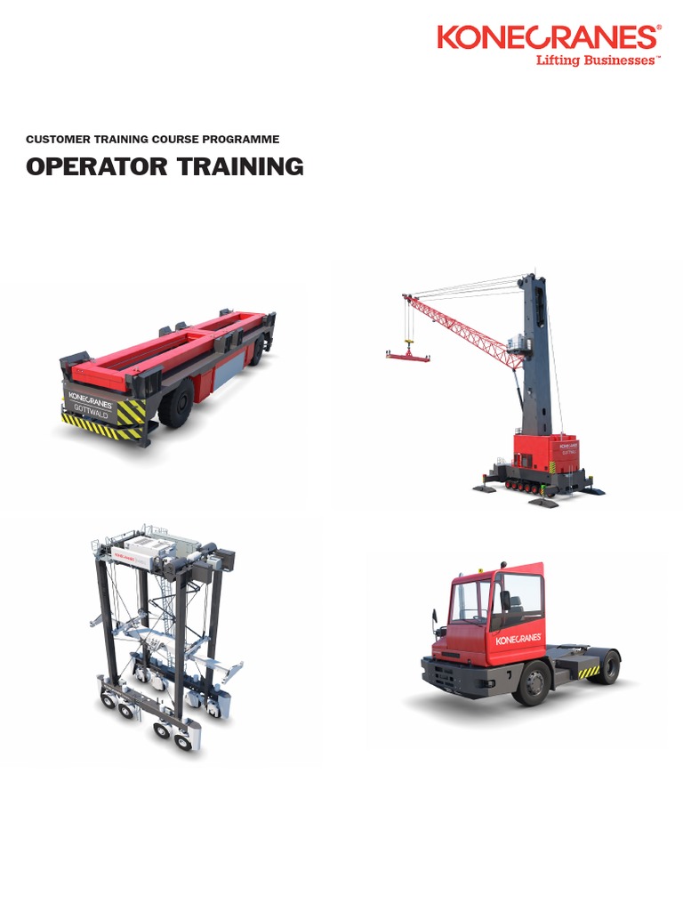 Operator Training: Customer Training Course Programme | PDF | Crane ...