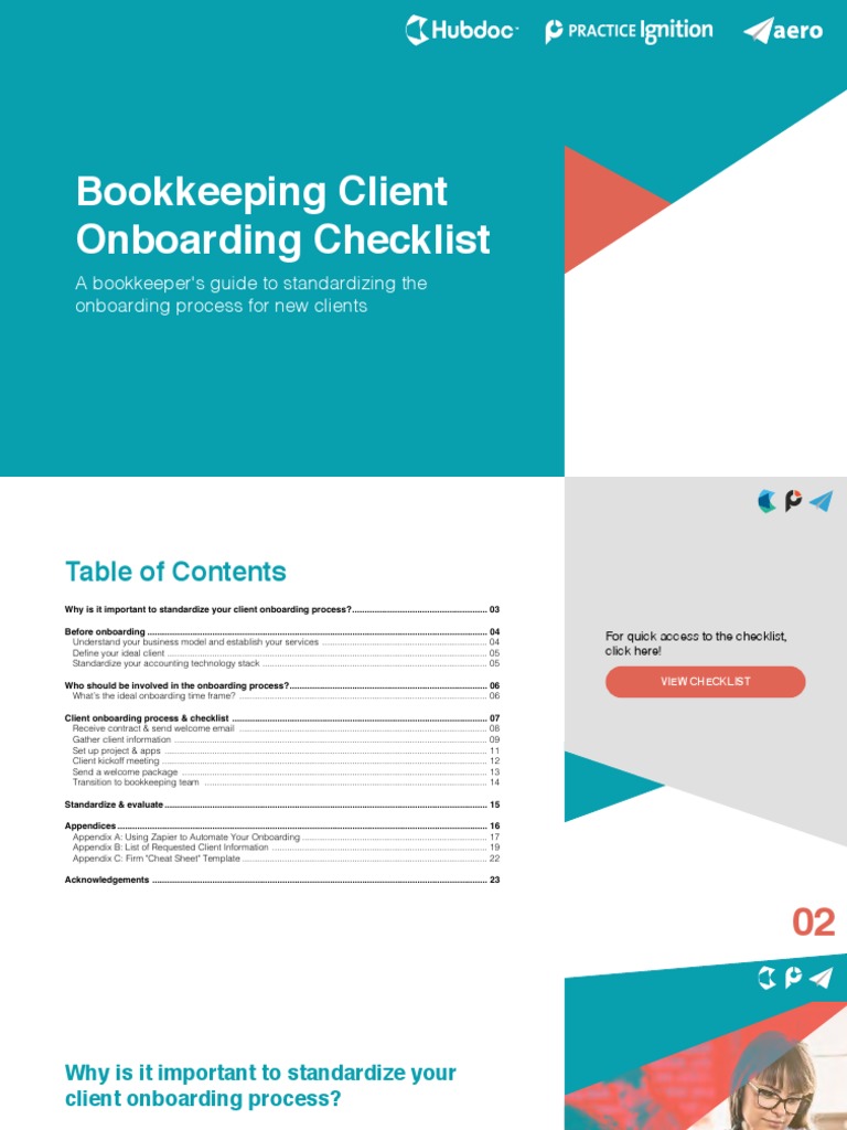 Client Onboarding Checklist | PDF | Bookkeeping | Pricing