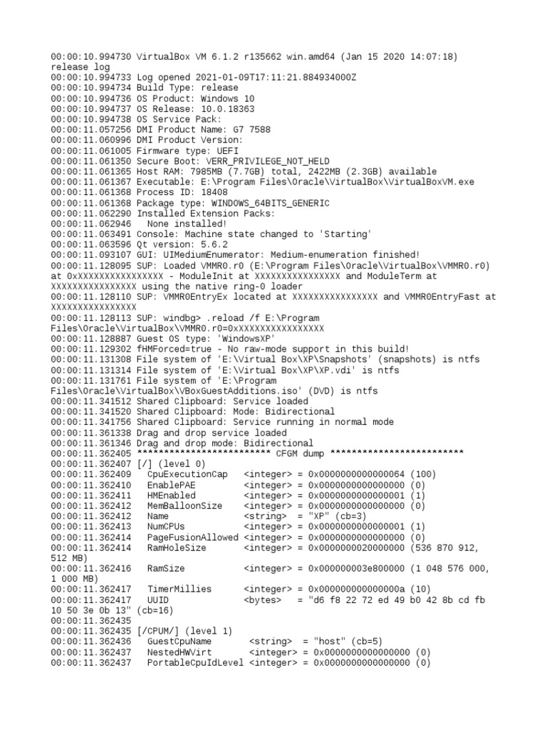 VBox | PDF | Computer Hardware | Computer Data