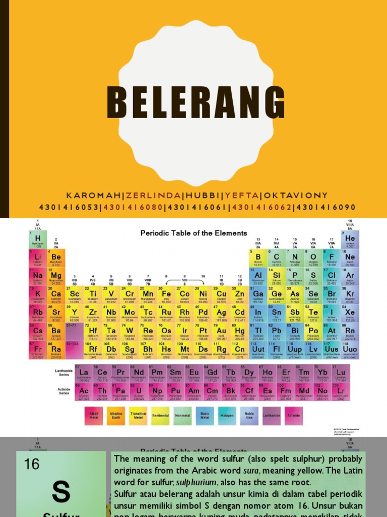 Belerang | PDF | Ilmu Sosial | Kajian Bahasa Asing