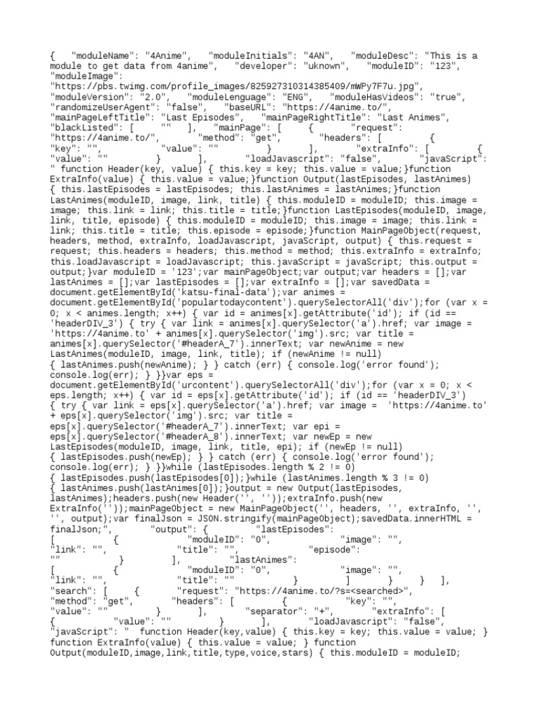 4 Anime | PDF | Software Engineering | Java Script