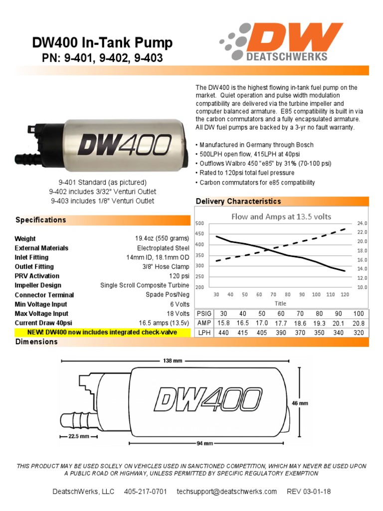 DW400 Tech Sheet Rev 2-19 - Check-Valve (9-401, 402, 403) | PDF ...