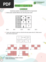 ASMO 2020 Maths Grade 1 | PDF | Teaching Mathematics