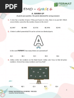 FMO Sample Paper G9 | PDF | Mathematical Concepts | Discrete Mathematics
