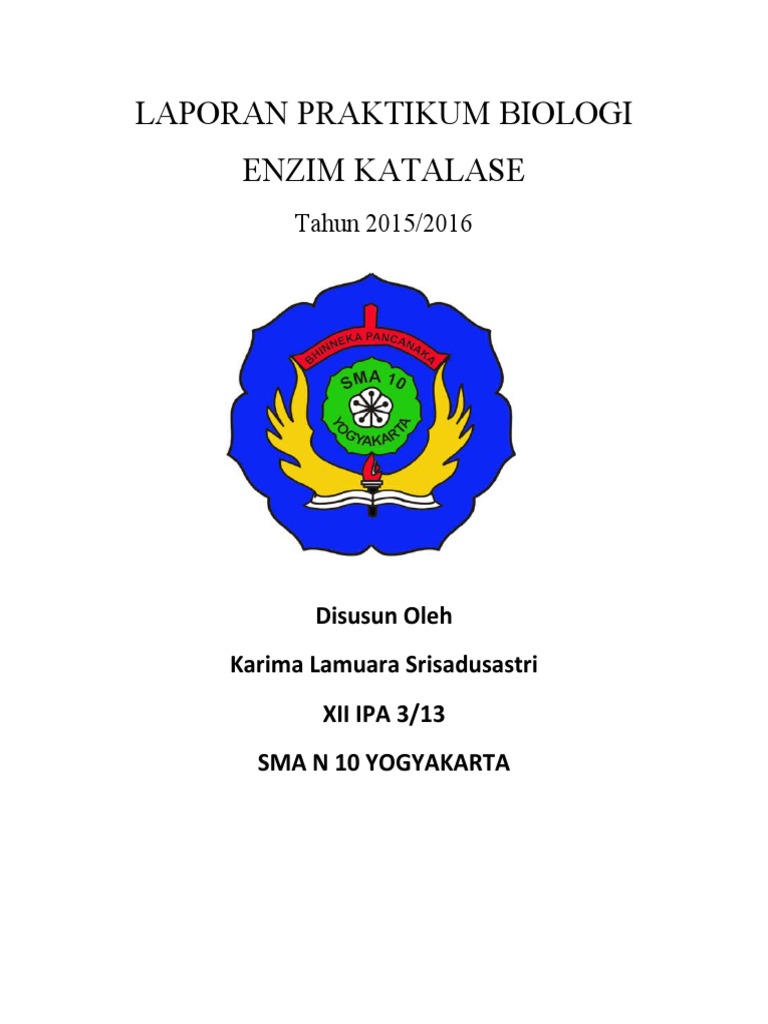 Laporan Praktikum Biologi Enzim Katalase | PDF