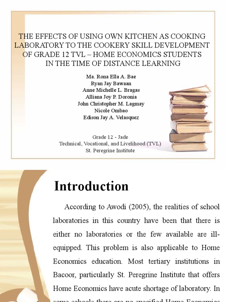 The Effects of Using Own Kitchen As Cooking Laboratory To The Cookery ...