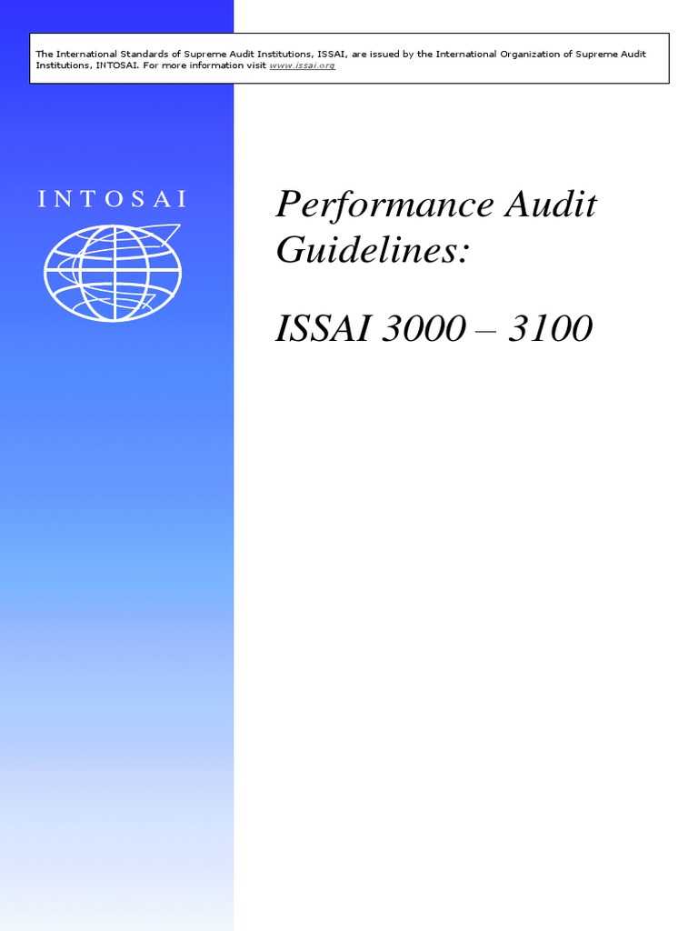 Performance Audit Guidelines INTOSAI | PDF | Program Evaluation | Audit